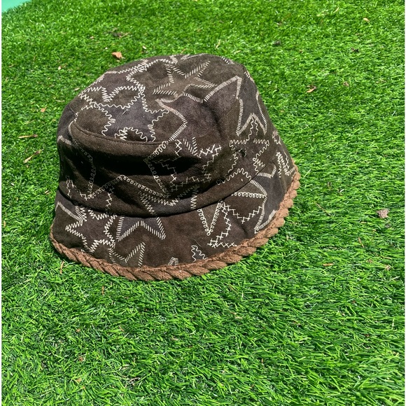 Accessories | Retro Brown Star Bucket Hat | Poshmark